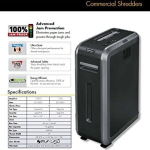 Fellowes Powershred 125i 100% Jam Proof 18-Sheet Strip-Cut Shredder (3312001)