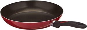 mirro a79605 get a grip aluminum nonstick fry pan cookware , 10-inch, red