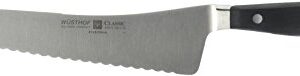 Wusthof Classic Offset Deli Knife, 8-Inch, Black, Stainless Steel