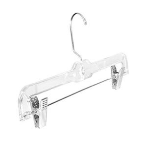 only hangers skirt / slack hangers crystal clear (set of 12)