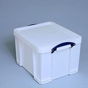 Really Useful Storage Box 35 Litre White Strong