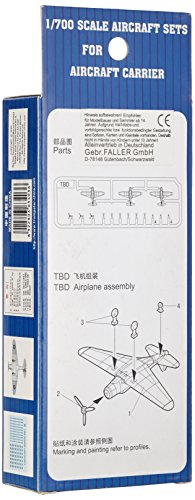 Trumpeter 1/700 TBD1 Devastator Aircraft Set for USS Hornet (18-Box)