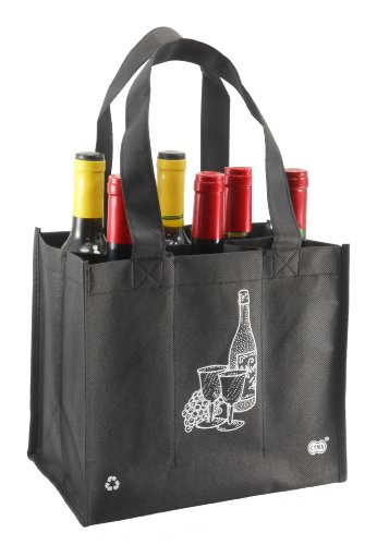 Reusable 6 Bottle Wine Tote- 4 Pack