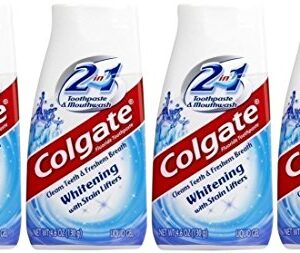 Colgate 2-in-1 Whitening With Stain Lifters Toothpaste 4.60 Oz (4 Packs)