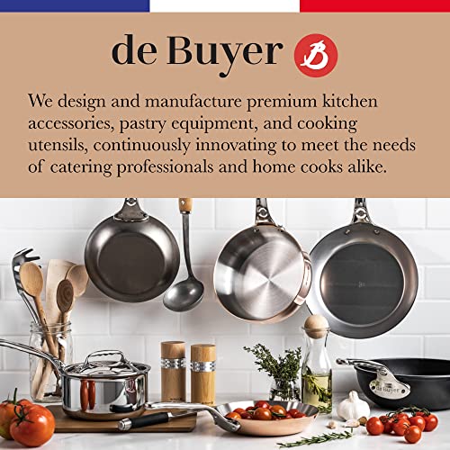 De Buyer Pizza & Tart Sheet - 12.5” - Perfect for Bread, Tarts, Croissants & Choux Paste - Nonstick & Easy to Clean - Made in France