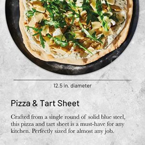 De Buyer Pizza & Tart Sheet - 12.5” - Perfect for Bread, Tarts, Croissants & Choux Paste - Nonstick & Easy to Clean - Made in France