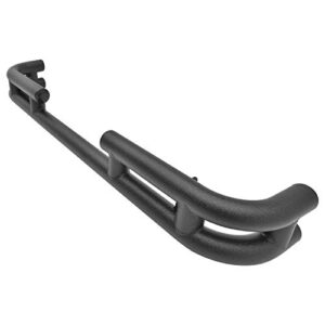 smittybilt tubular jeep rear bumper in textured black powder coat (black) – jb48-rt