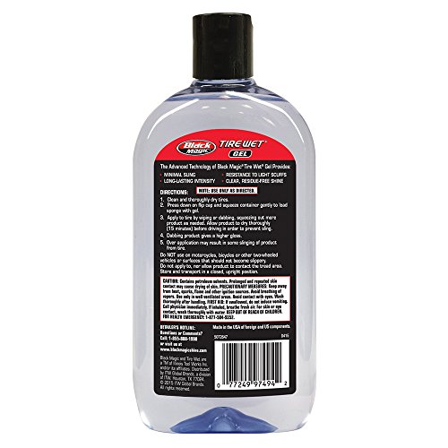 Black Magic 5072647 Tire Wet Gel, 16 oz.