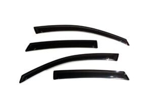 auto ventshade [avs] ventvisor / rain guards | outside mount, smoke color, 4 pc | 94968 | fits 2008 – 2011 ford focus sedan