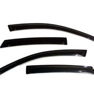 Auto Ventshade [AVS] Ventvisor / Rain Guards | Outside Mount, Smoke Color, 4 pc | 94968 | Fits 2008 - 2011 Ford Focus Sedan