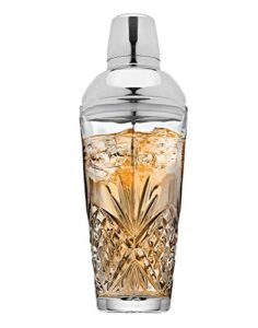 godinger dublin cocktail shaker, martini shaker, 17oz