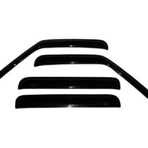 Auto Ventshade [AVS] Ventvisor / Rain Guards | Outside Mount, Smoke Color, 4 pc | 94755 | Fits 2001 - 2005 Chevrolet S10 Crew Cab/GMC Sonoma Crew Cab