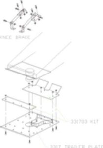 pullrite 331720 quick connect capture plate – fabex 500/765/770, 13-1/2″