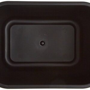 Sparco Rectangular 7 Gal. Black Wastebasket (SPR02160)