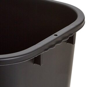 Sparco Rectangular 7 Gal. Black Wastebasket (SPR02160)