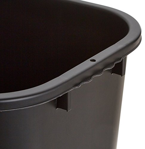 Sparco Rectangular 7 Gal. Black Wastebasket (SPR02160)