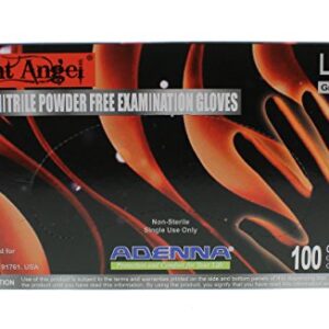 Adenna Night Angel 4 mil Nitrile Powder Free Exam Gloves (Black, Large) Box of 100