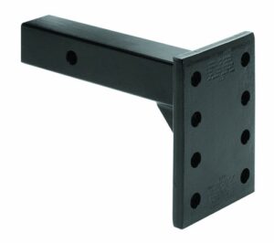 tow ready 63057 black solid shank pintle hook receiver mount