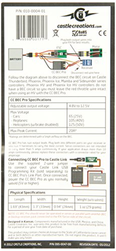 Castle Creations CC Bec Pro 20A 12S Switching Regulator