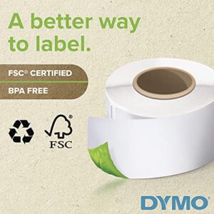 DYMO LW Library Book Spine Labels for LabelWriter Label Printers, White, 1" x 1.5", 1 Roll of 750