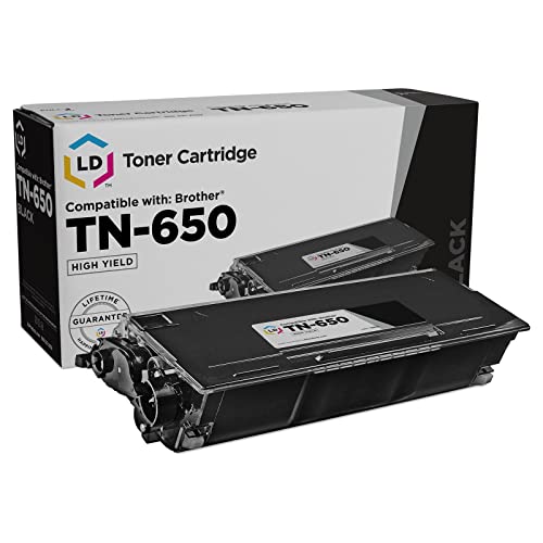 LD Compatible Toner Cartridge Replacement for Brother TN650 High Yield (Black)