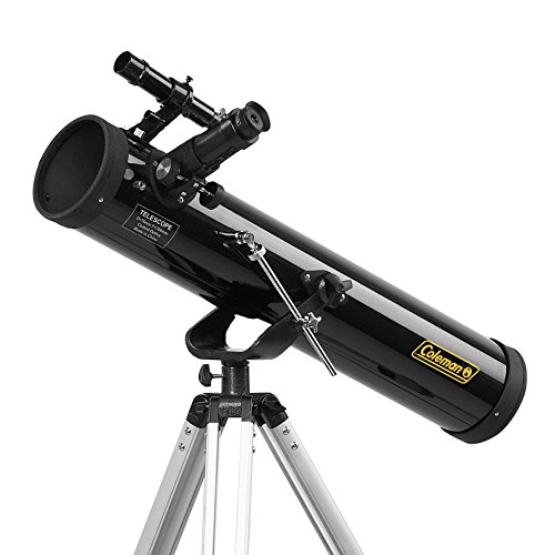 Coleman 700 x 76mm Reflector Telescope with Tripod (Black)