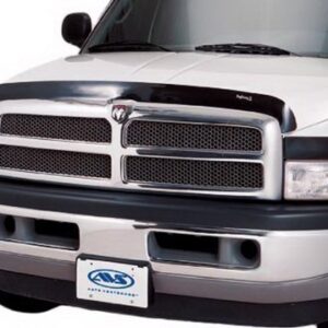 Auto Ventshade [AVS] Bugflector Deluxe / Hood Shield | Dark Smoke, 3-Piece | 45551 | 1994 - 2001 Dodge Ram 1500, 1994 - 2002 Ram 2500 & 3500