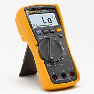 Fluke 117 Digital Multimeter, Non-Contact AC Voltage Detection, Measures Resistance/Continuity/Frequency/Capacitance/Min Max Average, Automatic AC/DC Voltage Selection, Low Impedance Mode