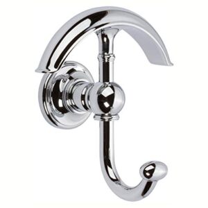 ginger 4511/pc columnar double robe hook, polished chrome