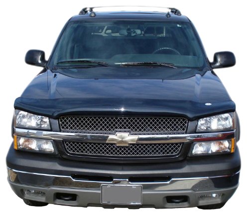 Auto Ventshade [AVS] Bugflector II Hood Shield for 2002 - 2006 Chevrolet Avalanche with Body Hardware | High Profile, Smoke, 1 pc. | 25457