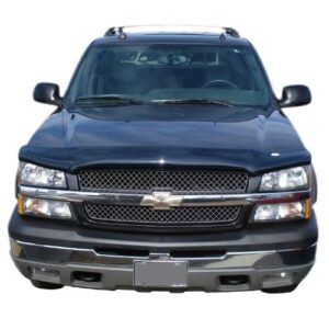 Auto Ventshade [AVS] Bugflector II Hood Shield for 2002 - 2006 Chevrolet Avalanche with Body Hardware | High Profile, Smoke, 1 pc. | 25457