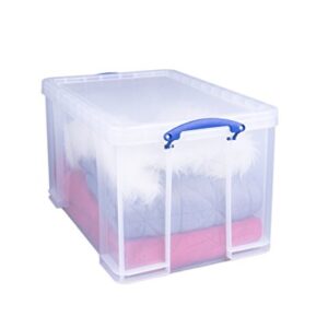 REALLY USEFUL 84 LITRE BOX WITH LID CLR