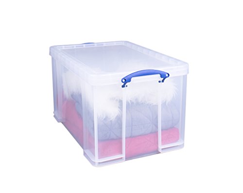 REALLY USEFUL 84 LITRE BOX WITH LID CLR