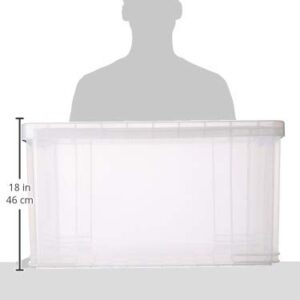 REALLY USEFUL 84 LITRE BOX WITH LID CLR