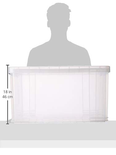 REALLY USEFUL 84 LITRE BOX WITH LID CLR