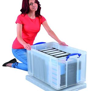 REALLY USEFUL 84 LITRE BOX WITH LID CLR