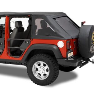 Bestop 5181101 Black Element Doors for 2007-2018 Wrangler JK 2DR & 4DR - Front/Rear