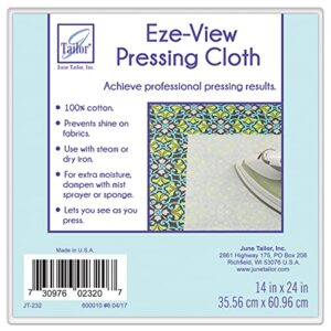 june tailor eze-view 24-by-14-inch 100% cotton press cloth