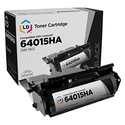 LD Products Remanufactured Toner Cartridge Replacement for Lexmark 64015HA High Yield (Black) for use in T640 T642 T644 Series Printers