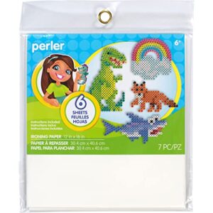 perler ironing paper beads crafts for kids, 12” x 16”, 7 pieces