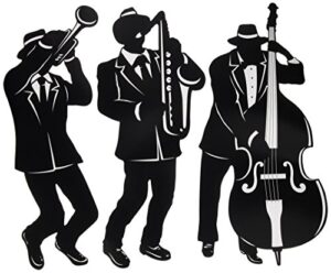 jazz trio silhouettes (3/pkg)