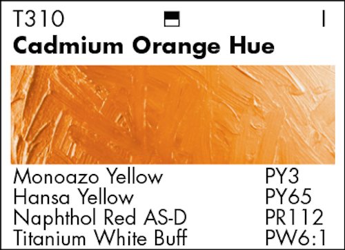 Grumbacher Academy Oil Paint, 37 ml/1.25 oz, Cadmium Orange Hue