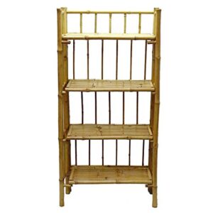 exotic bamboo shelf w 4 tier configuration