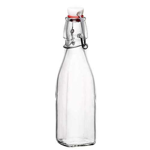 Bormioli Rocco occo Swing Bottle, 8.5 oz, 1 Count (Pack of 1), Clear