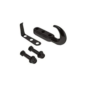 rampage tow hook kit | steel, black | 7605 | fits 1942-1995 jeep cj & wrangler