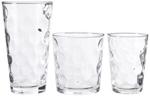 home essentials 12-piece galaxy glassware set