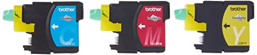 Brother Genuine Standard Yield Color -Ink -Cartridges, LC613PKS, Replacement 3 Pack of Color -Ink, Includes 1-Cartridge Each of Cyan, Magenta & Yellow, Page Yield Up To 325 Pages/ -Cartridge, LC61, Tricolor