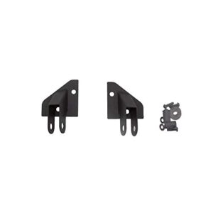 rampage mirror relocation bracket | pair, black | 8685 | fits 1986 – 1995 jeep wrangler yj