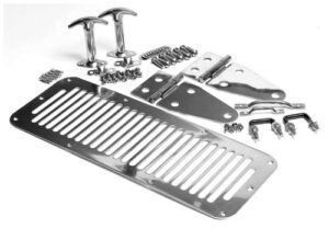 smittybilt complete hood set (stainless steel) – 7499