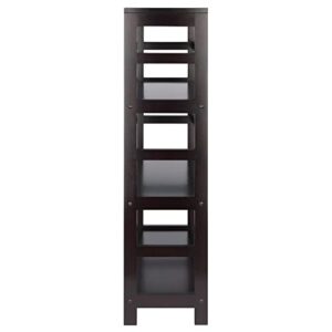 Winsome Wood Leo model name Shelving, Small, Espresso